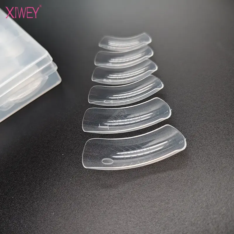 Clear Squoval PP Dual Nail Forms Wholesale | with Guidelines | OEM ...